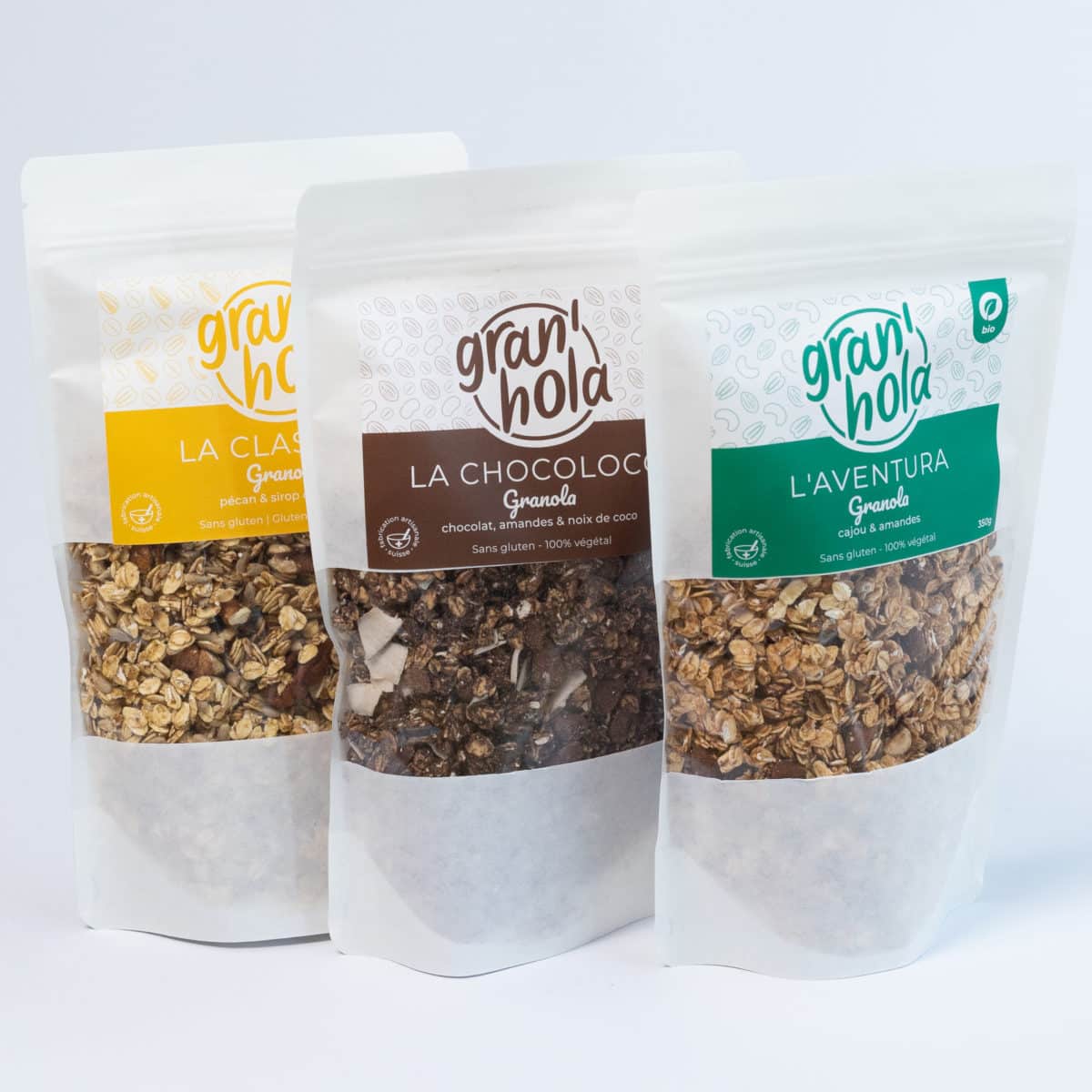 Granola bio Pack Découverte (3x350g) – Gran'Hola – Granola bio et sans ...